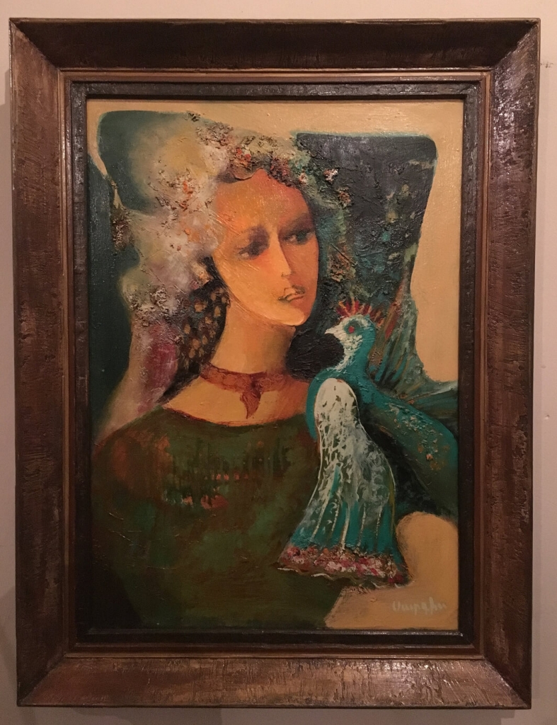 Dragon and People, acrylic painting by Hovhannes Aghekyan | Armenian Art