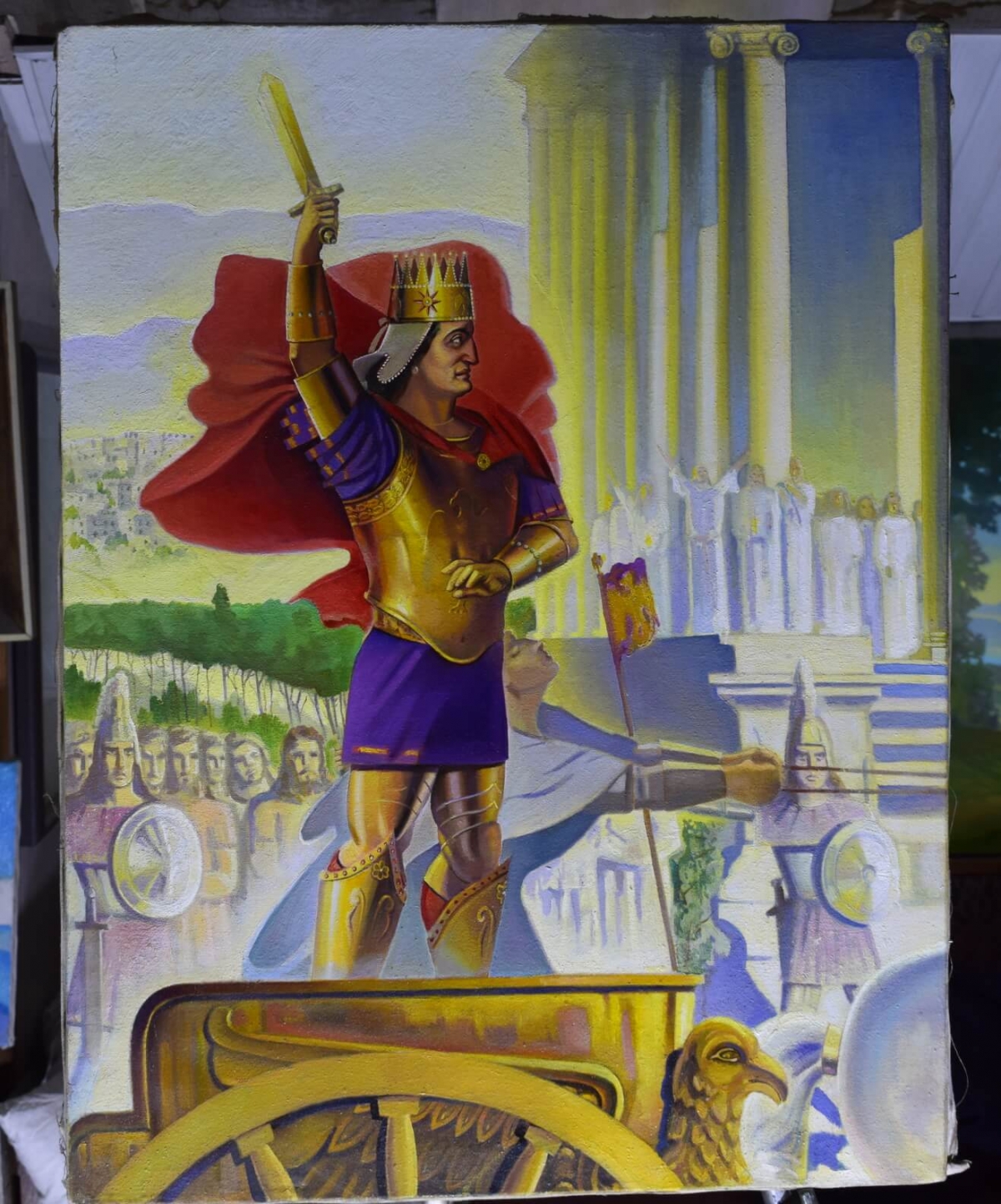 Tigranes the Great’s victory entrance to Tigranakert, by Vahan Garibyan