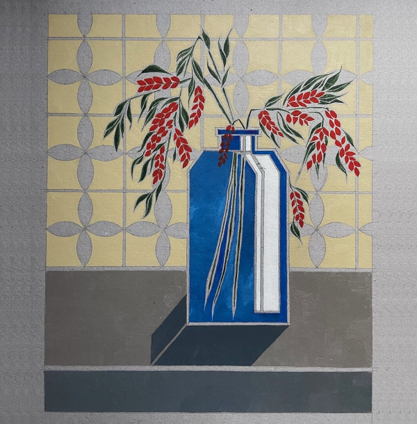 Sea Buckthorn of Shorja, Sevan, by Mariam Arshakyan. Acrylic Paint.